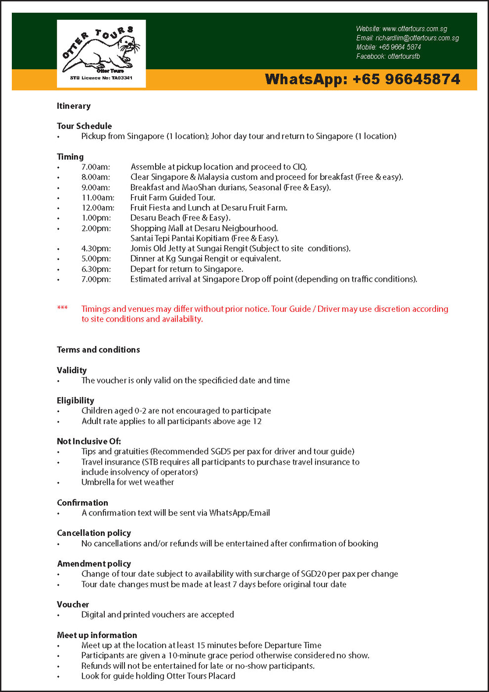 Desaru Day Tour: Fruit Farm, Desaru Beach, Kampung Sungai Rengit & Meg ...